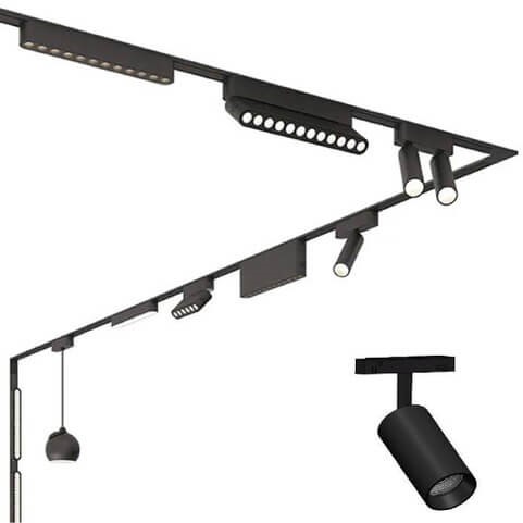 ROCA-73 SPOT LIGHT 5W LED FOR MAGNETIC TRACKLIGHT BLACK FINISHED – Ilumitec